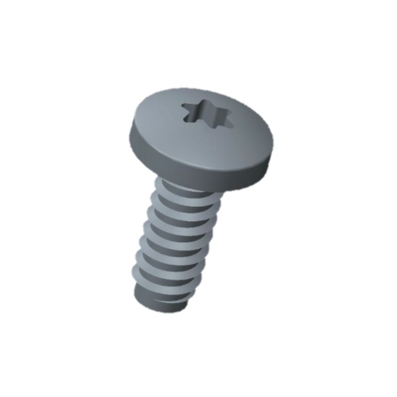 ST 8x 90 Pan Head 6 Lobe Drive Self Tapping Screw DIN 7981 Type F Brass ...